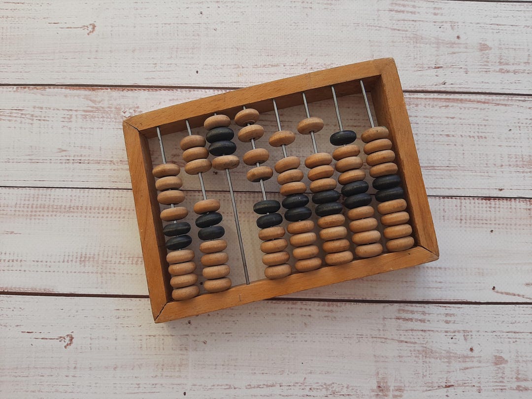 Wooden Vintage Abacus - School Abacus 1970s - Farmhouse Classroom Decor ...