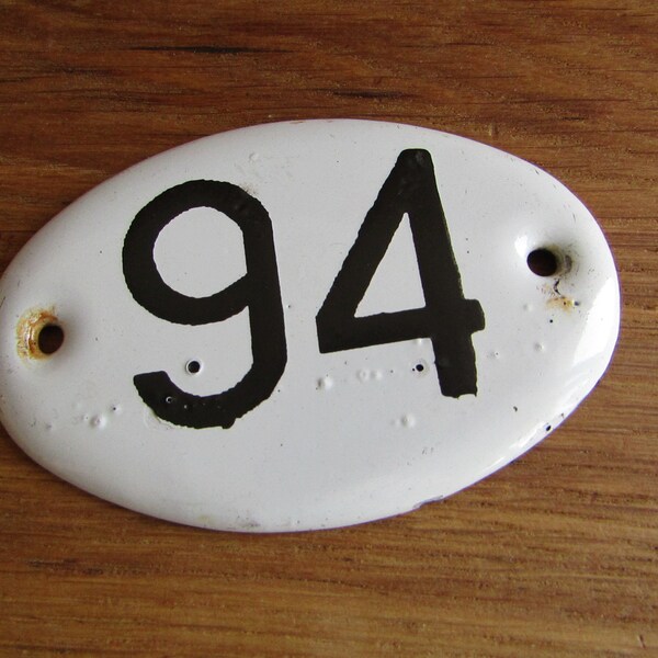 Enamel House Numbers - Etsy