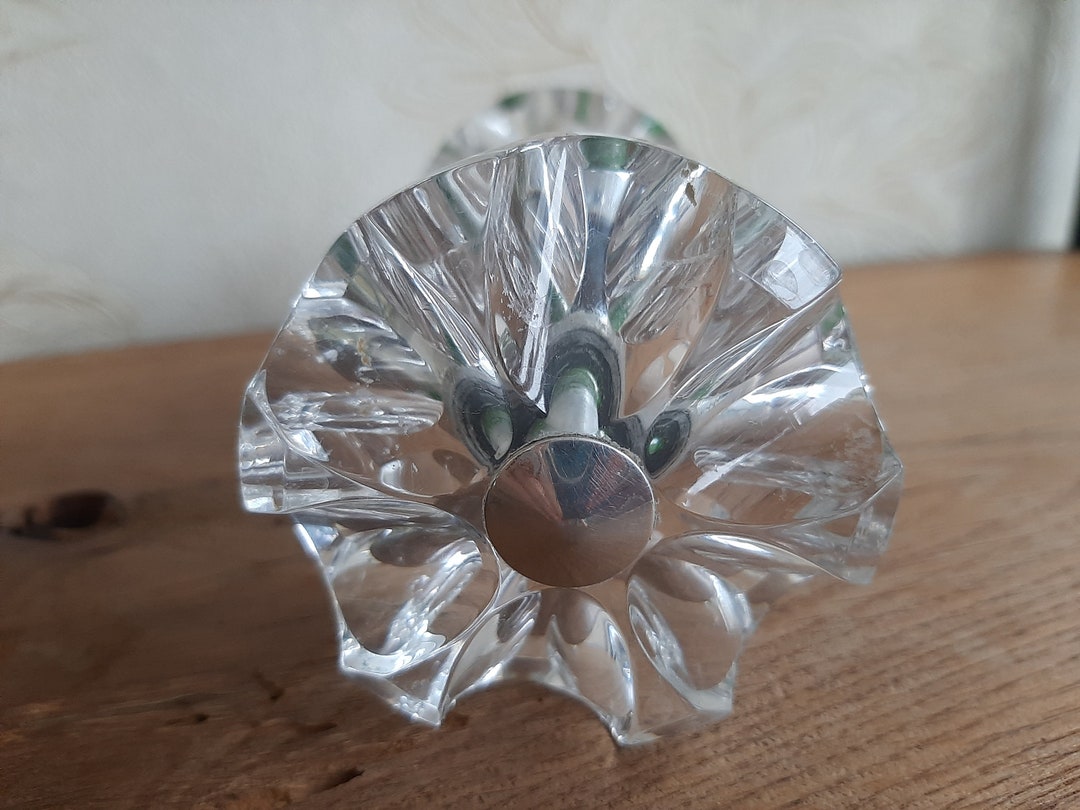 Glass Vintage Door Handle - Old Ukrainian Pulls - Clear Furniture Knobs ...