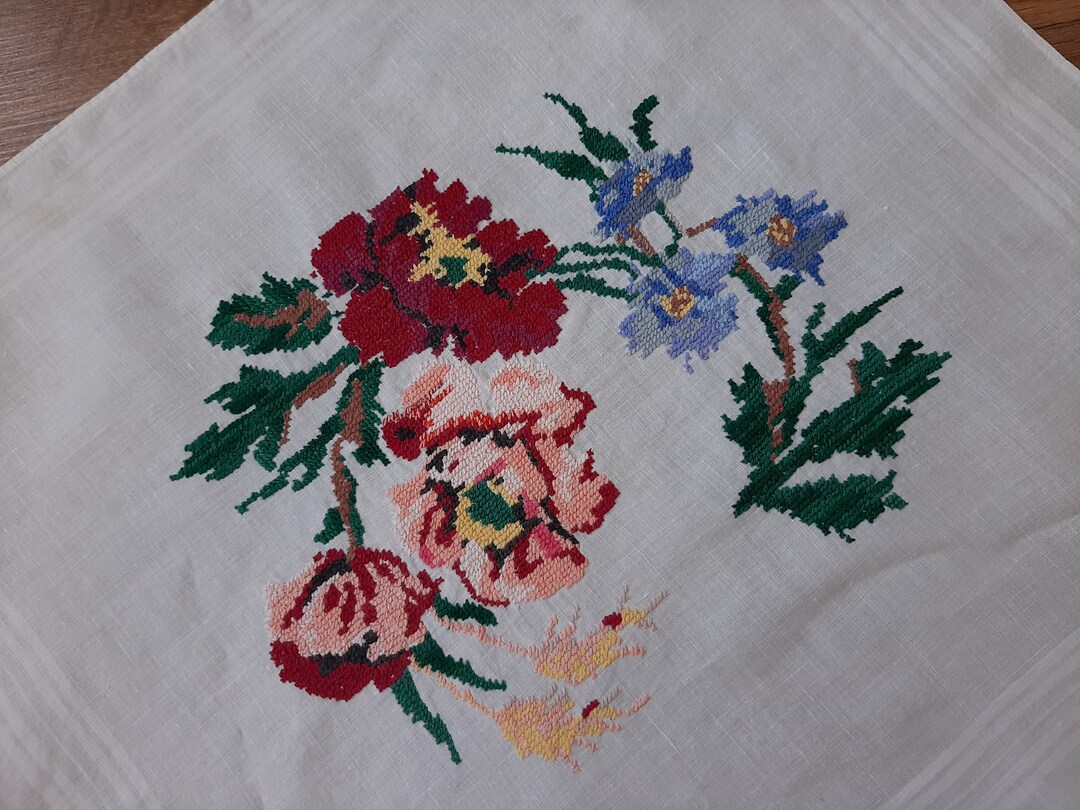 Ukrainian Hand Embroidery Cotton Napkin Rustic Traditional - Etsy