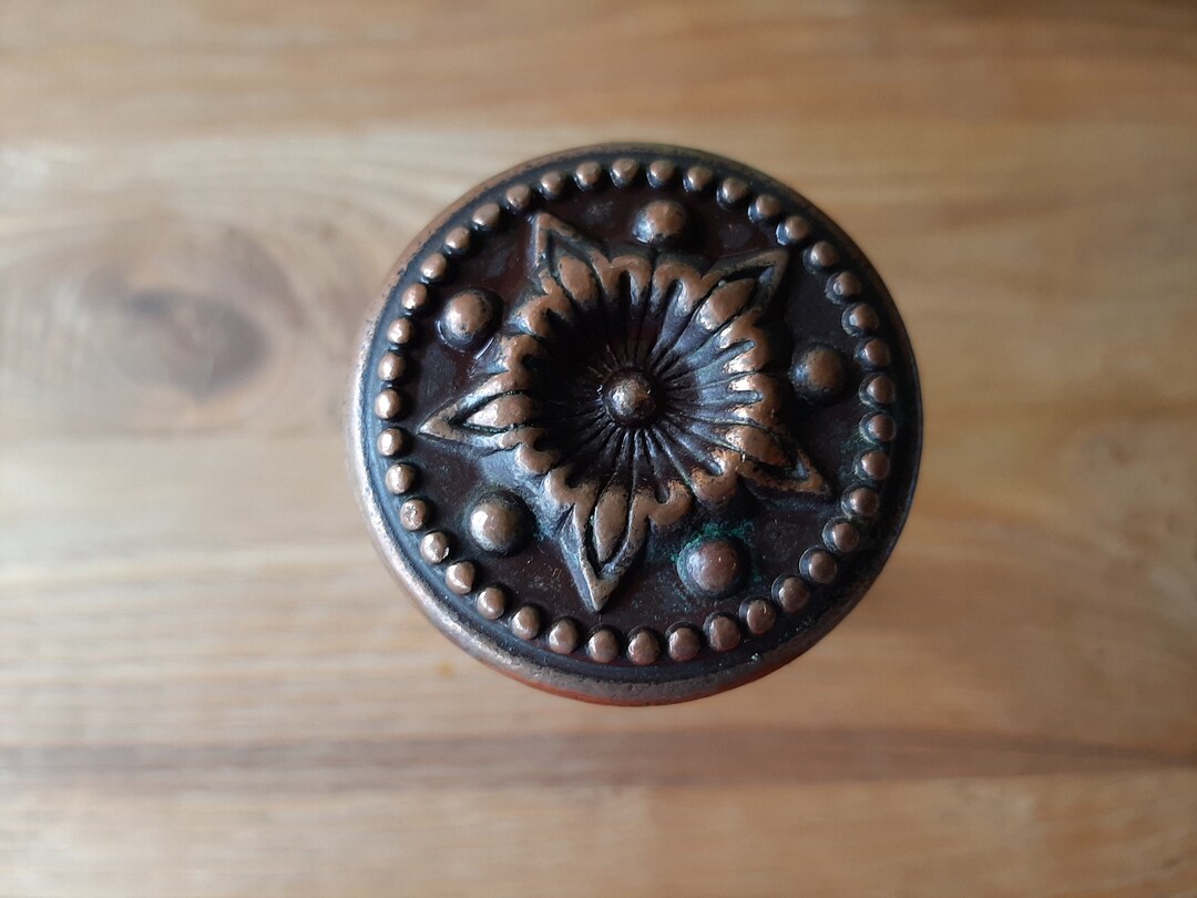 Ukrainian in Brass Bronze Tone Aluminum Door Handles Metal Vintage Door ...