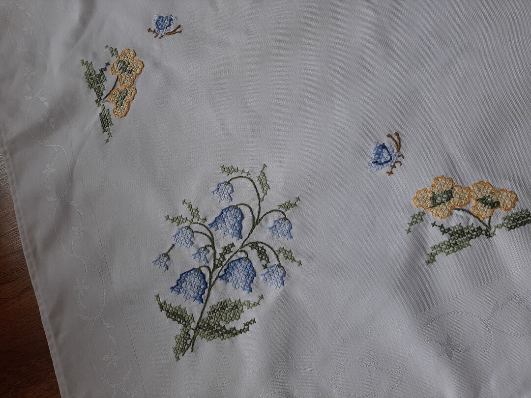 Ukrainian Embroidered Spring Easter Tablecloth Embroidered Spring ...