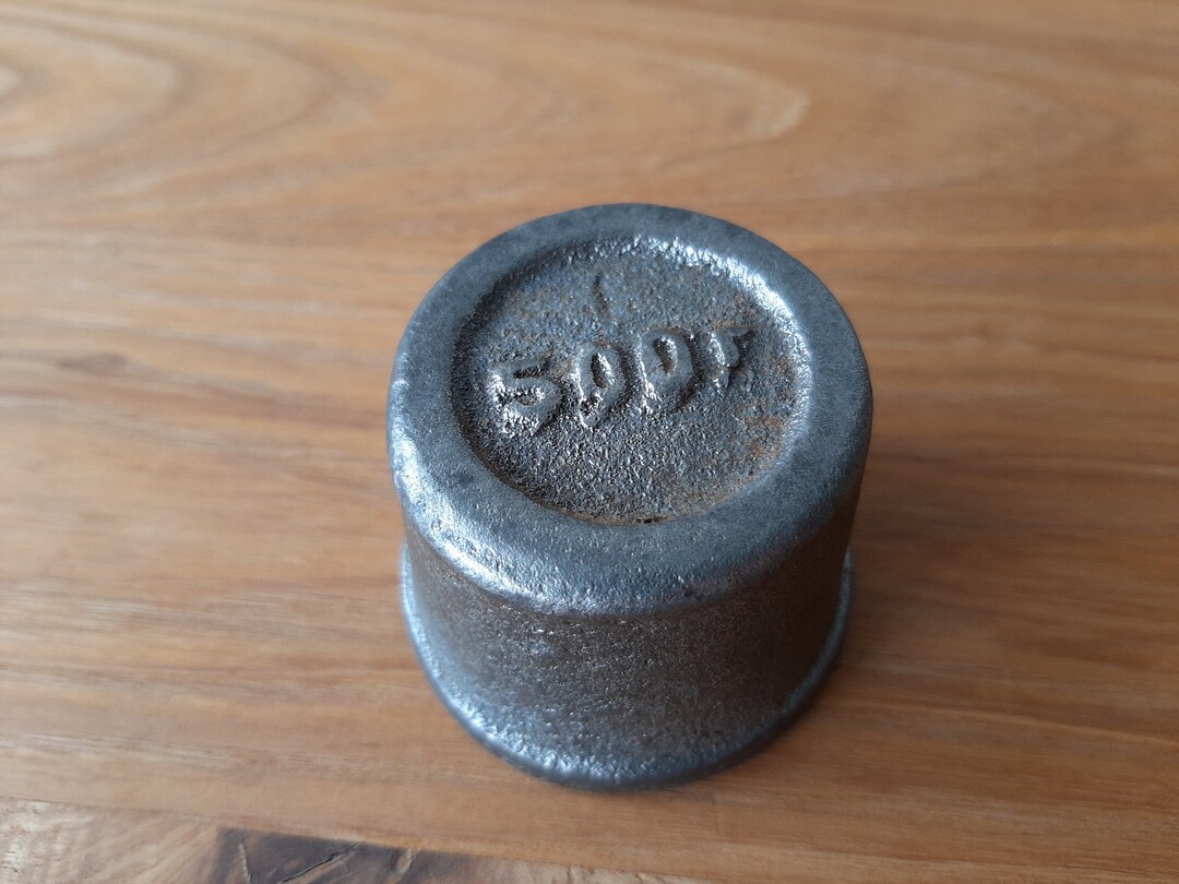 Old Rare Iron Weight Soviet Metal Weight of 500 Grams Vintage Scale ...