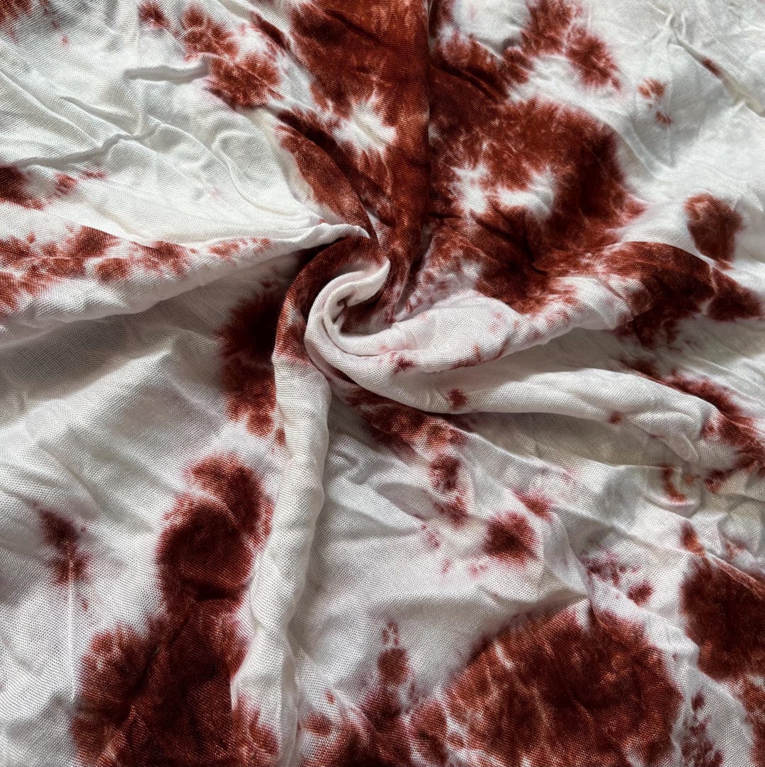 Red Tie Dye Rayon Fabric: Soft Indian Shibori Cotton (44" Wide) - Etsy