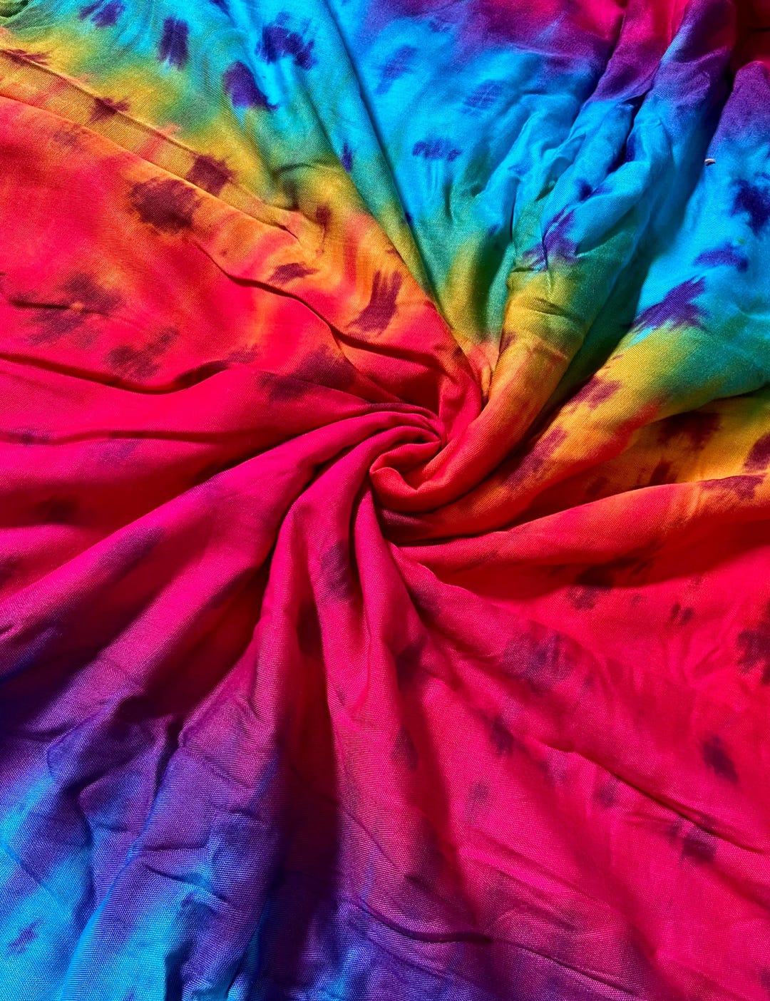 Shibori Tie Dye Rayon Fabric: Indian Voile Cotton, 44" Wide - Etsy