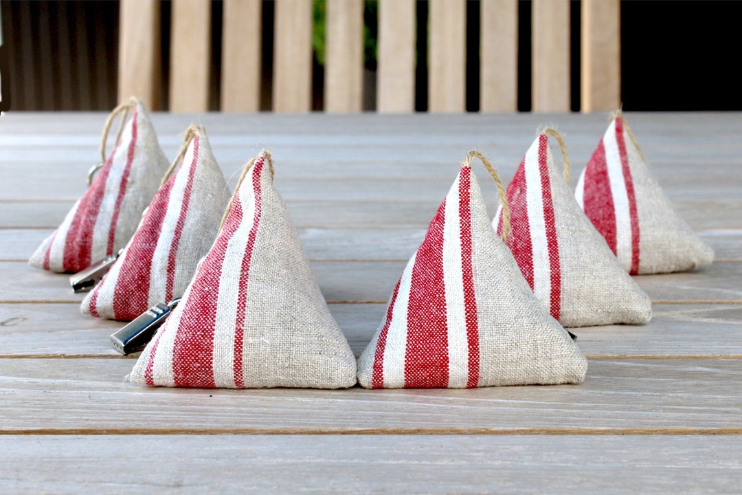 Vintage Ironing Linen TABLECLOTH WEIGHTS, Tablecloth Weights Made of ...