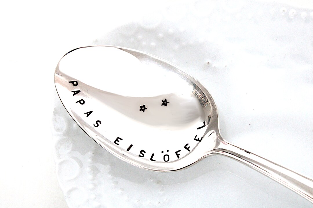 Cuillère à soupe vintage PAPAS ICE SPOON plaquée argent - Etsy France