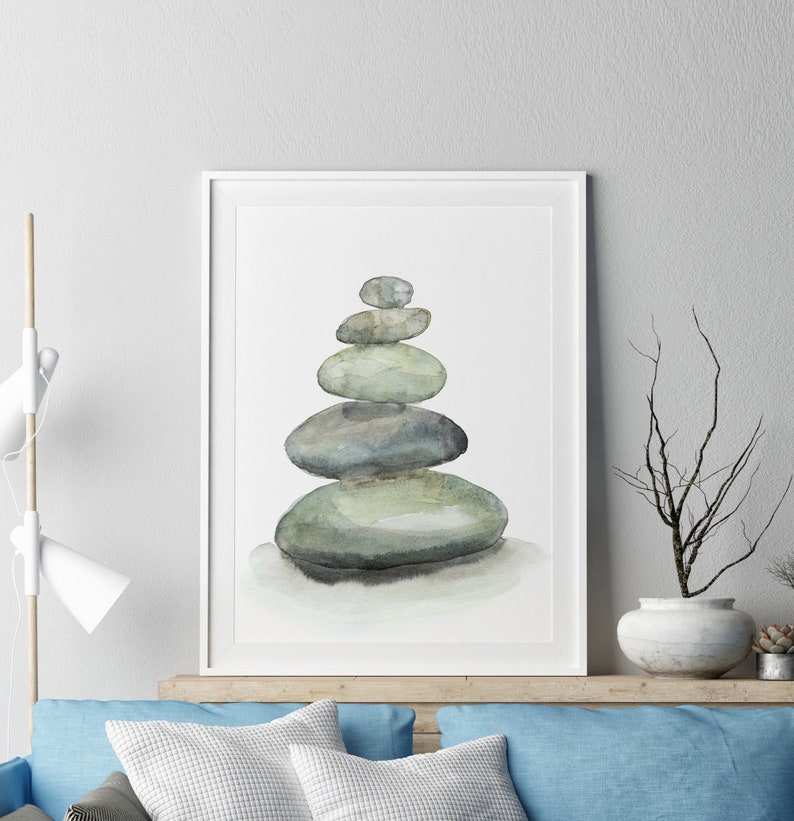Yoga Poster. Zen wall art. Relax print. Meditation Art. | Etsy