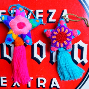 Colorful Star Tassels | Star Pom Pom | Star Accessory | Mexican Fiesta ...