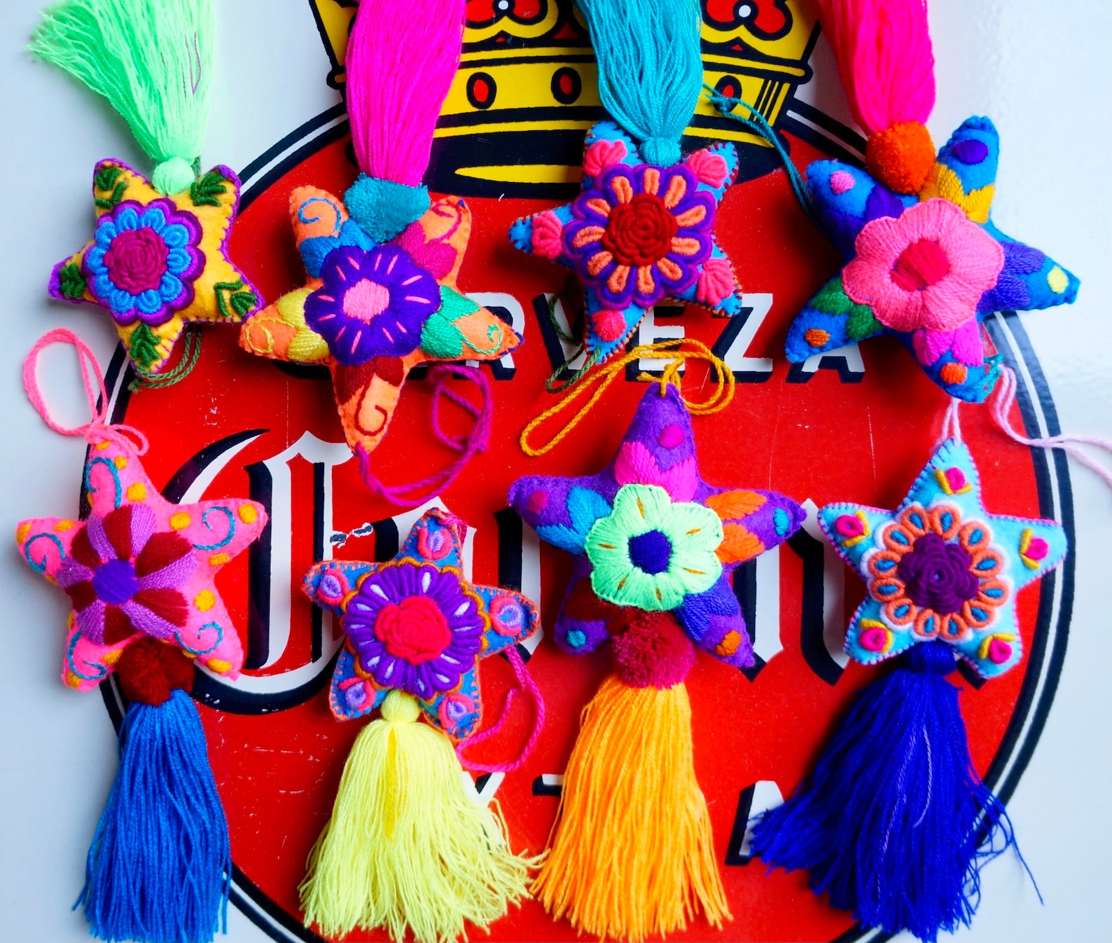 Colorful Star Tassels | Star Pom Pom | Star Accessory | Mexican Fiesta ...