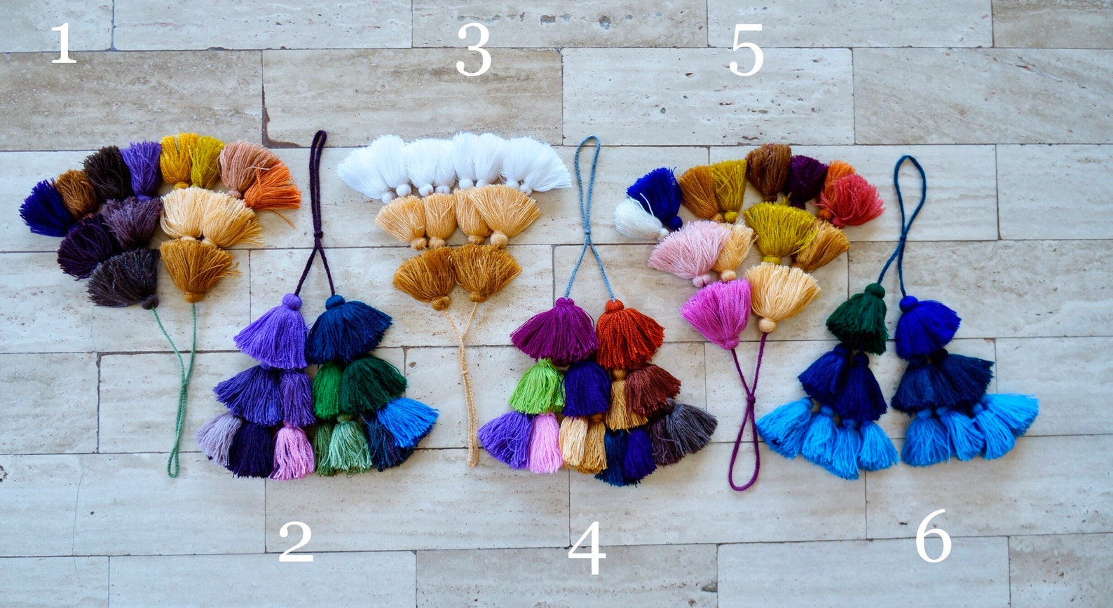 Large Colorful Pom Poms Bag Swag Handmade Tassel for - Etsy