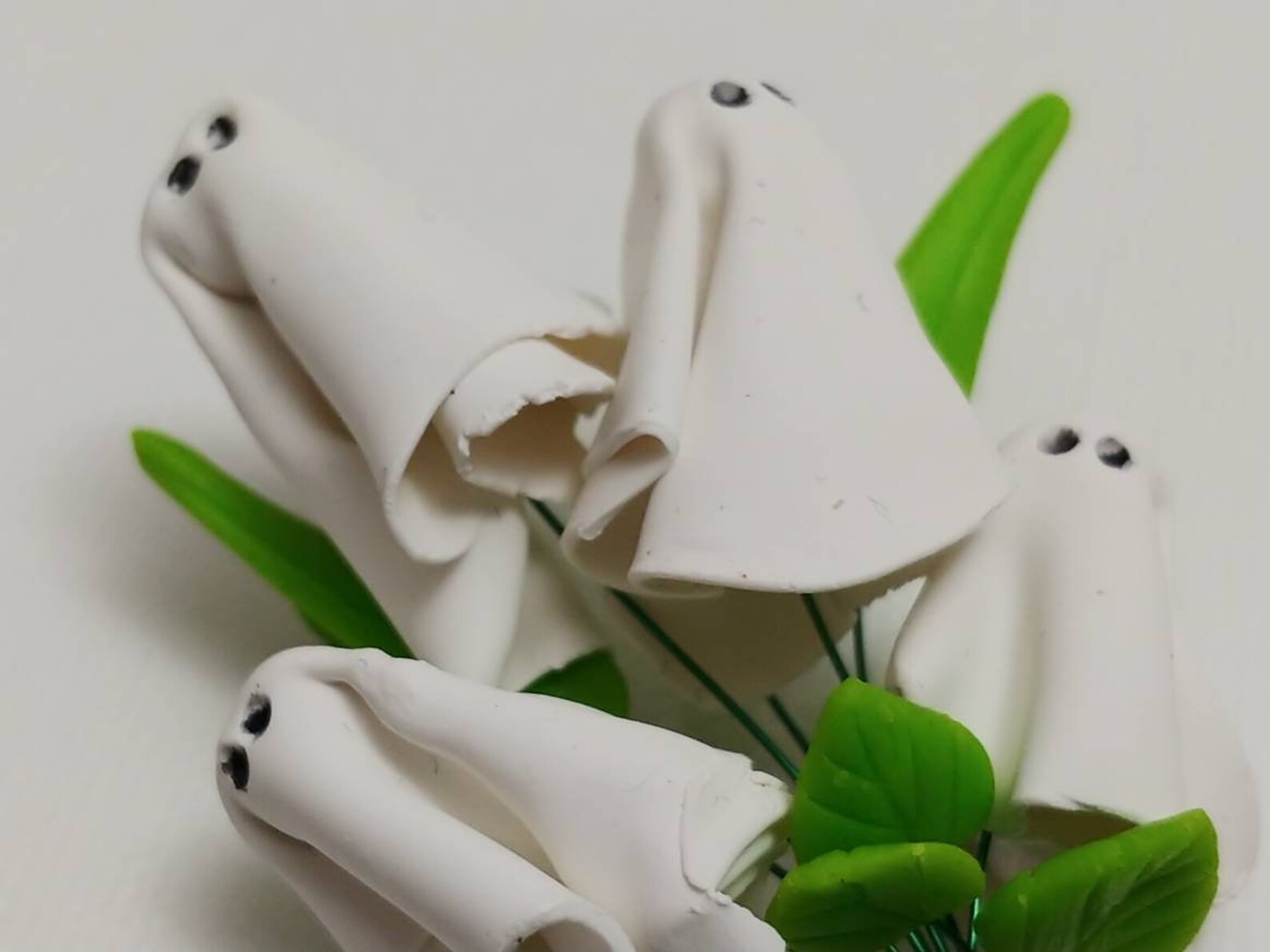 Miniature Polymer Clay Ghost Arrangement - Etsy