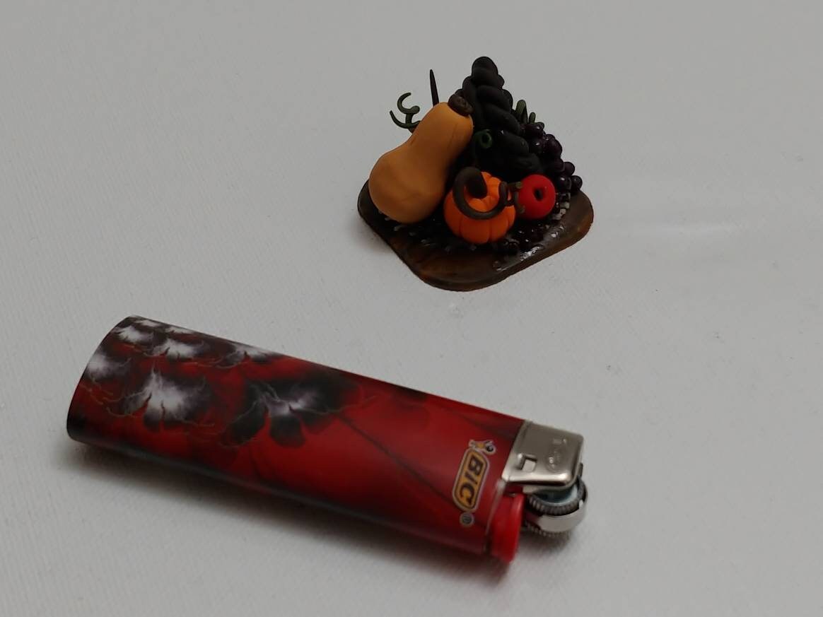 Miniature Polymer Clay Thanksgiving Cornucopia Center Piece - Etsy