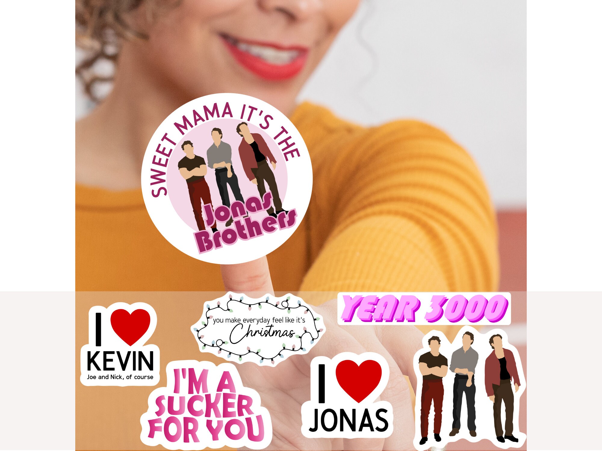 Jonas Brothers Sticker Pack - Etsy