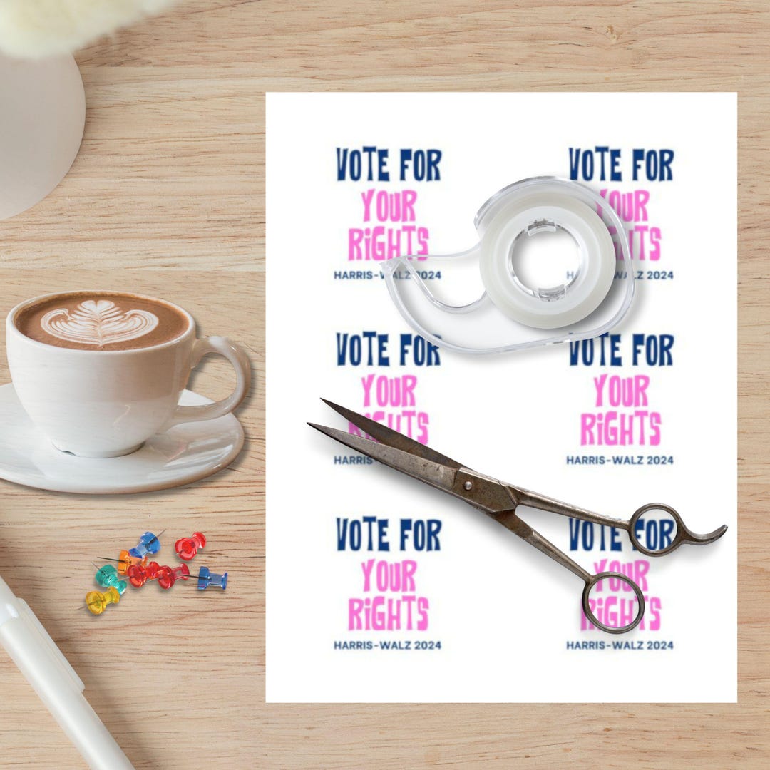 Digital Download Post It Note Template for Harris Walz Campaign ...