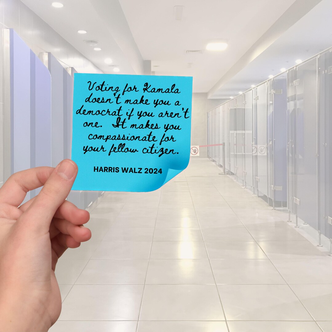 Kamala Harris Tim Walz Post-it® Note Pads 50 Sheets. Election, Vote for ...