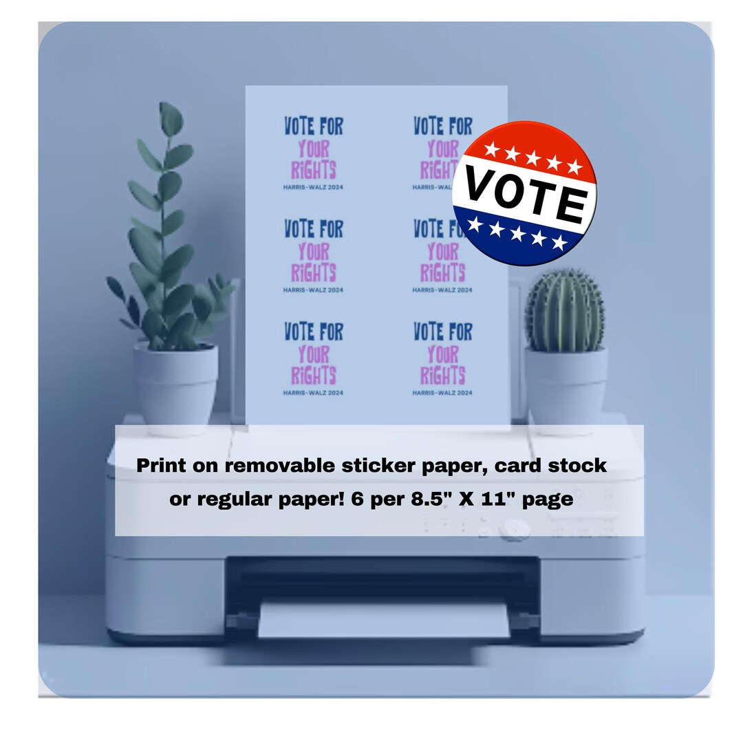 Digital Download Post It Note Template for Harris Walz Campaign ...