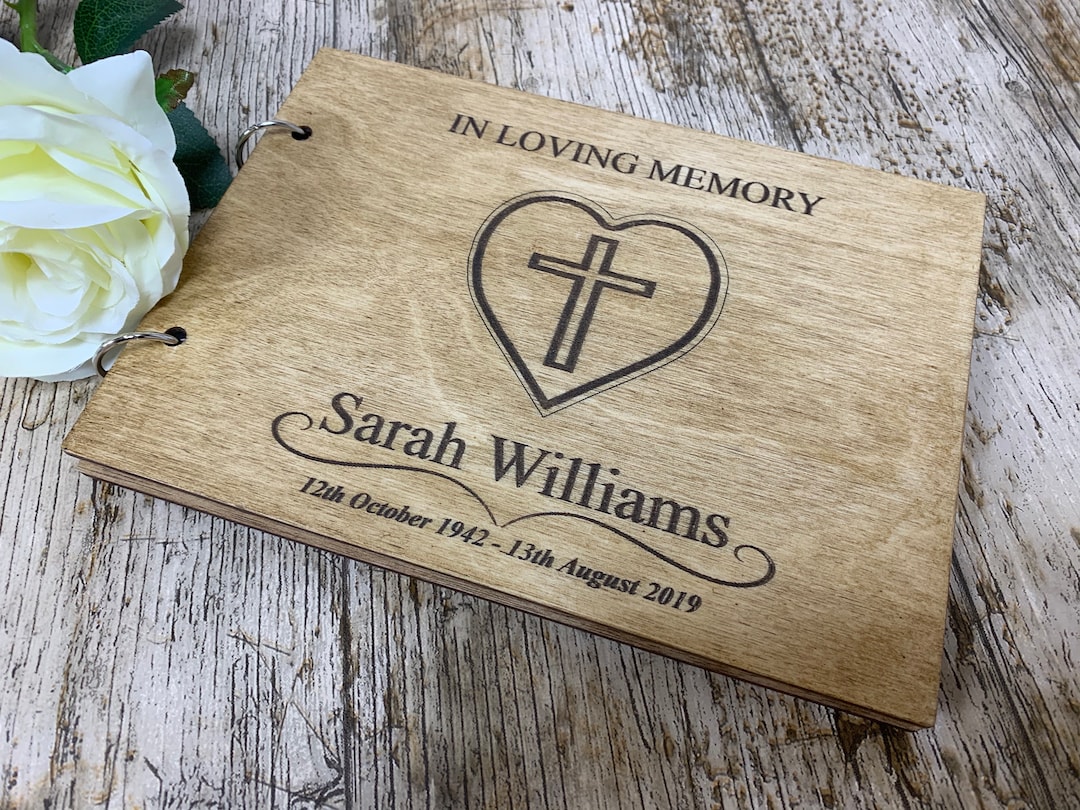 Personalised Memorial Funeral Remembrance Scrapbook Album - Etsy
