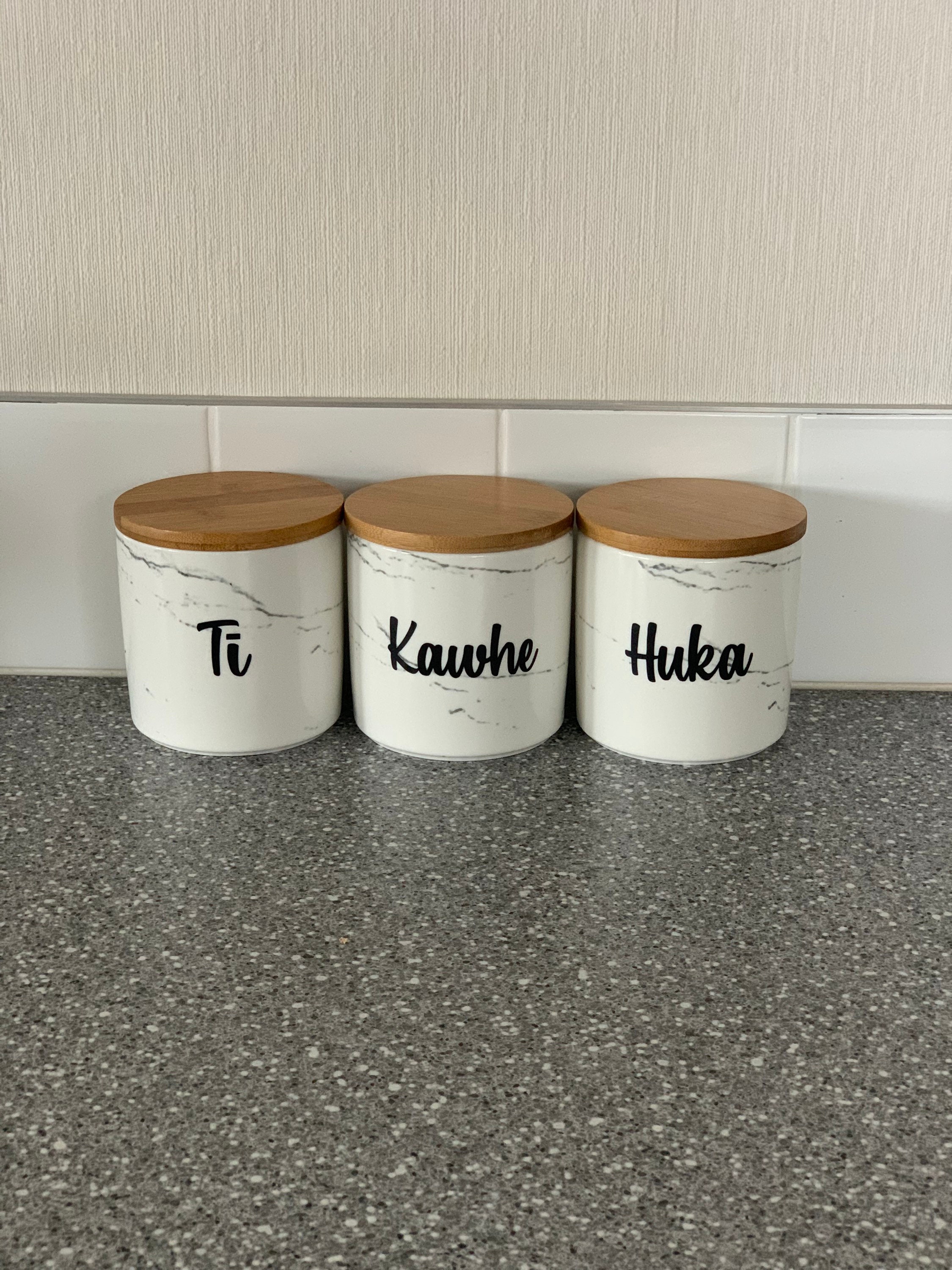 Te Reo Maori Tea Coffee Sugar Milo Container Decals - Etsy