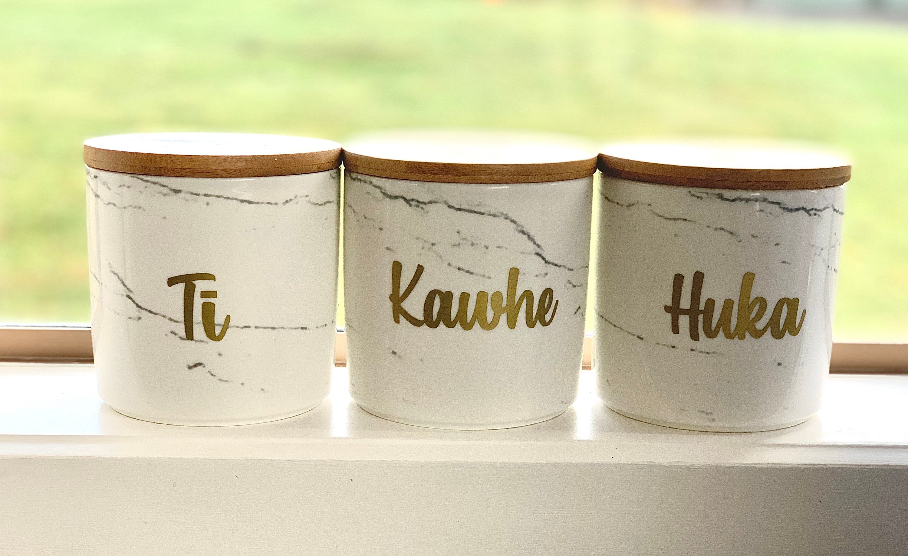 Te Reo Maori Tea Coffee Sugar Milo Container Decals - Etsy