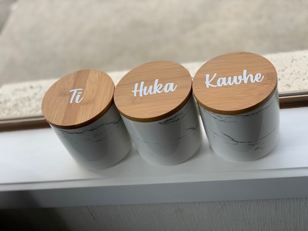 Te Reo Maori Tea, Coffee, Sugar, Milo Container Decals - Etsy