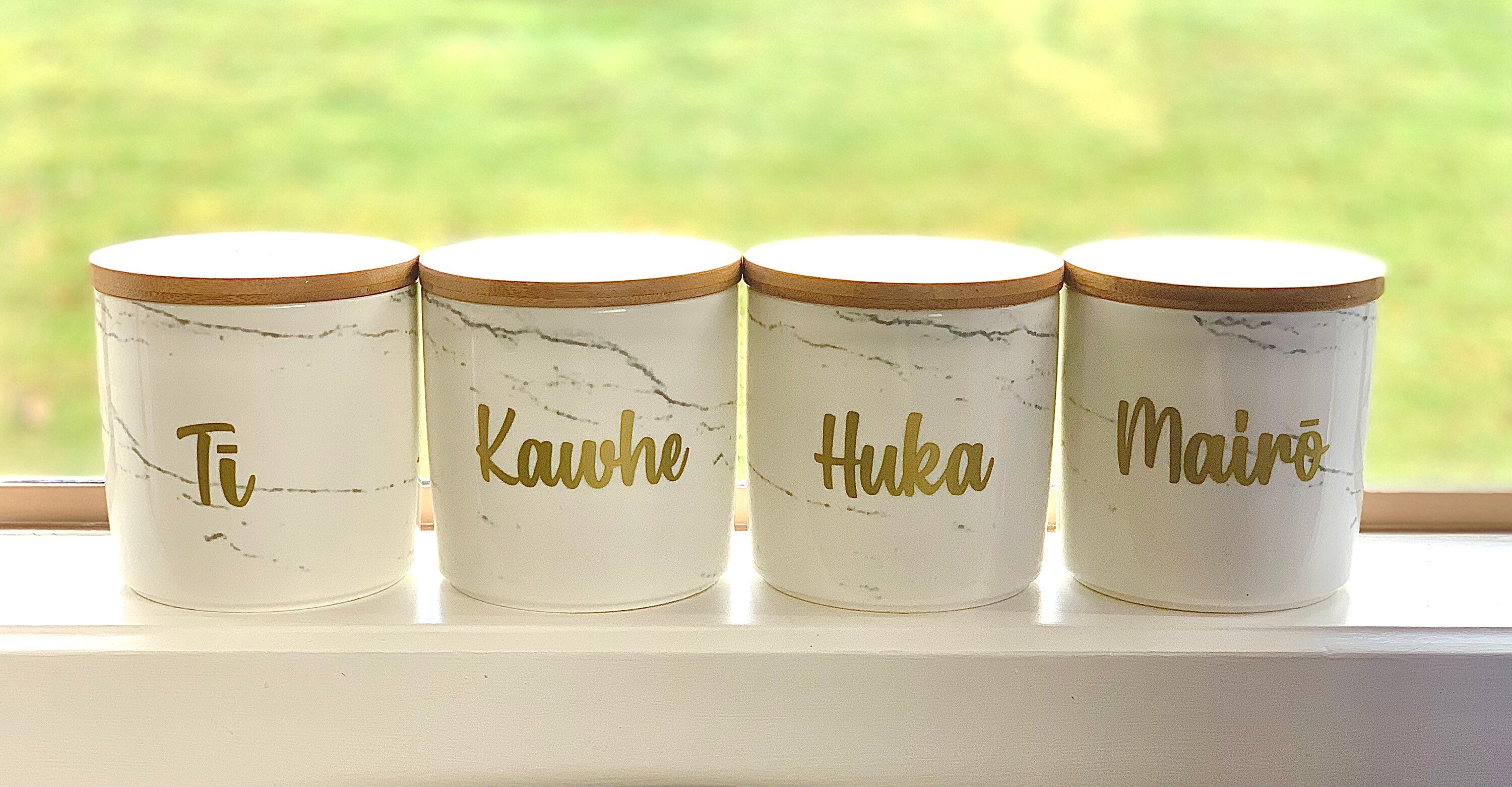 Te Reo Maori Tea Coffee Sugar Milo Container Decals - Etsy