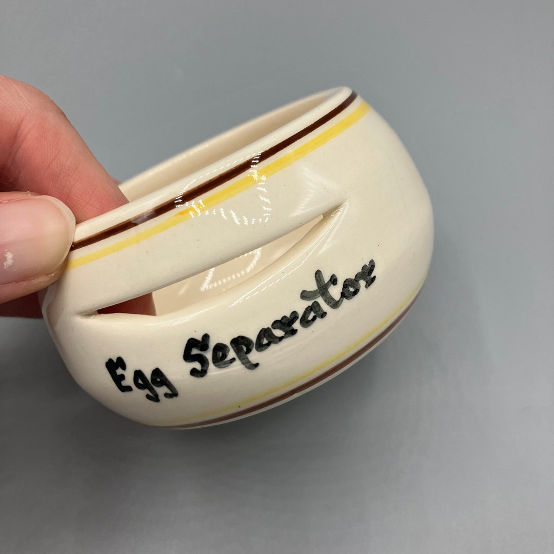 Toni Raymond Egg Seperator Brown and Yellow Stripe - Etsy