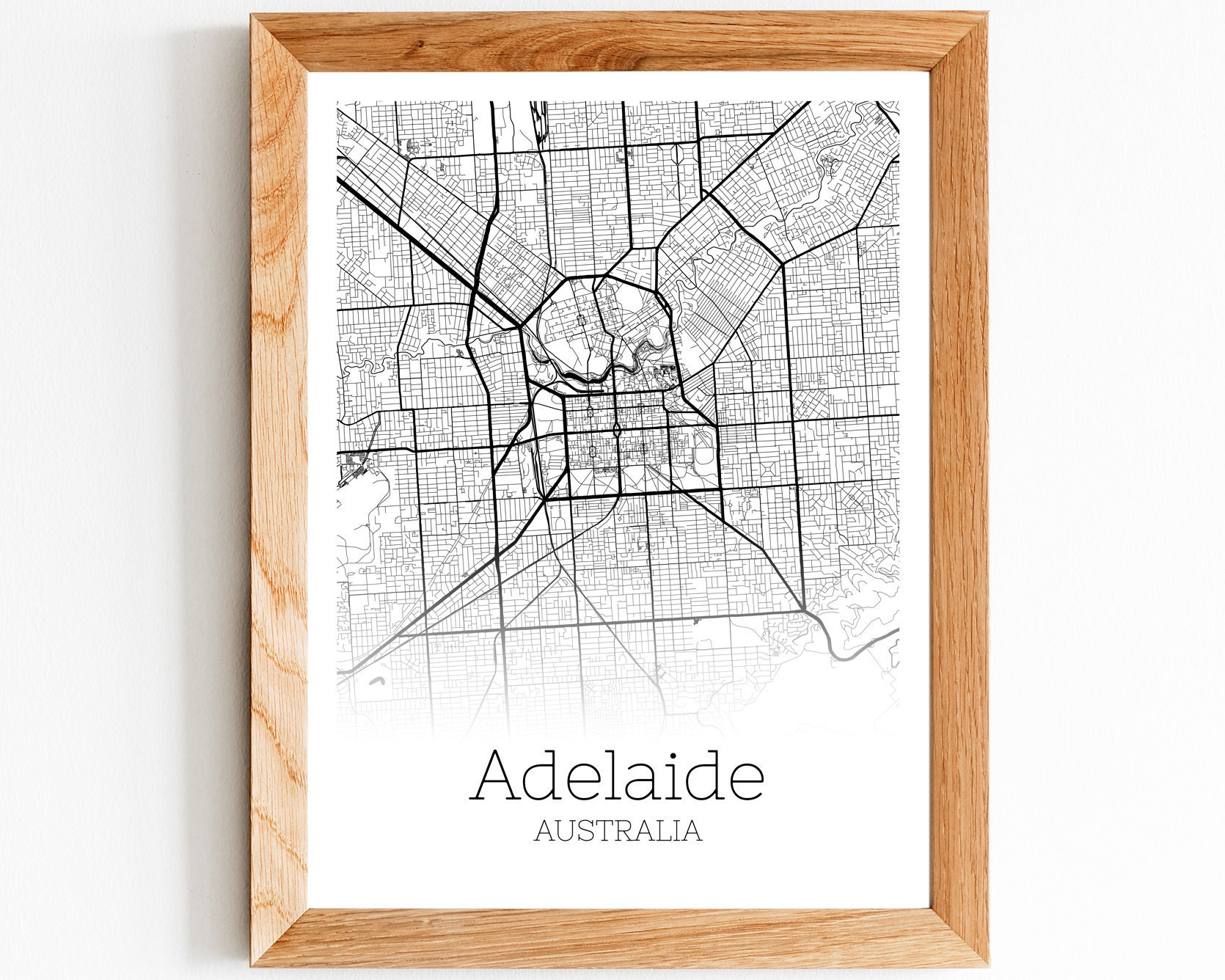 Adelaide Map INSTANT DOWNLOAD Adelaide Australia City Map | Etsy