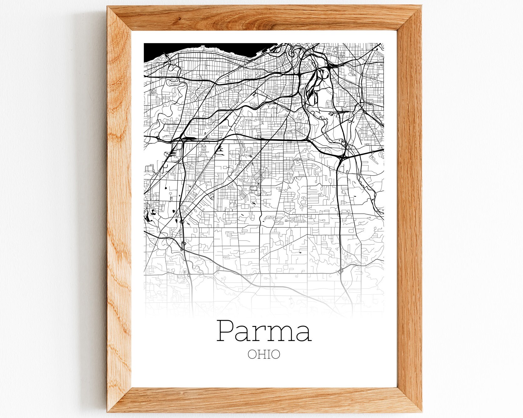 Parma Map INSTANT DOWNLOAD Parma Ohio City Map Printable | Etsy