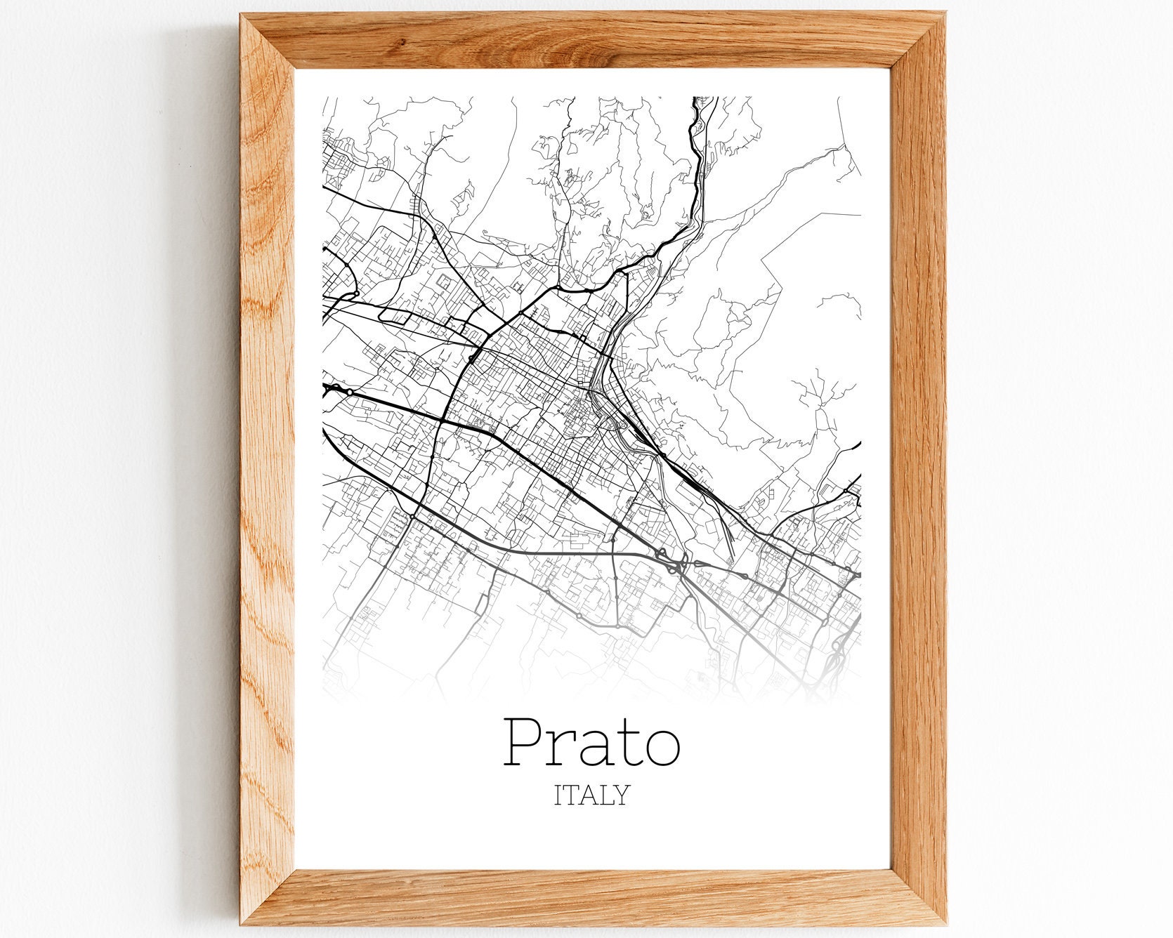 Prato Map INSTANT DOWNLOAD Prato Italy City Map Printable | Etsy
