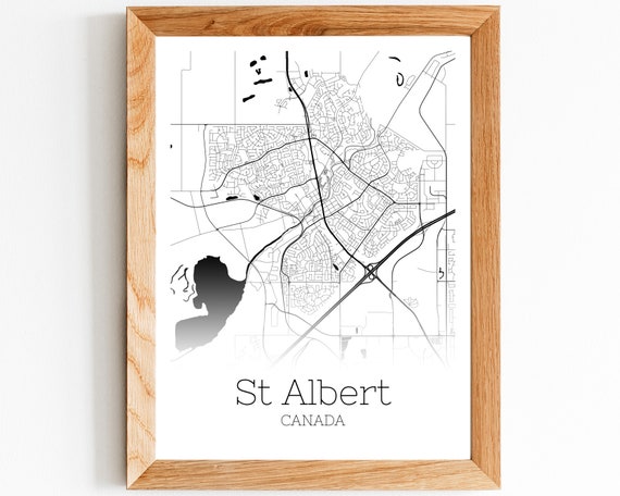 St. Albert Map INSTANT DOWNLOAD St. Albert Canada City Map | Etsy