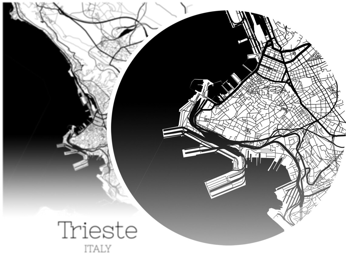 Trieste Map INSTANT DOWNLOAD Trieste Italy City Map Printable | Etsy