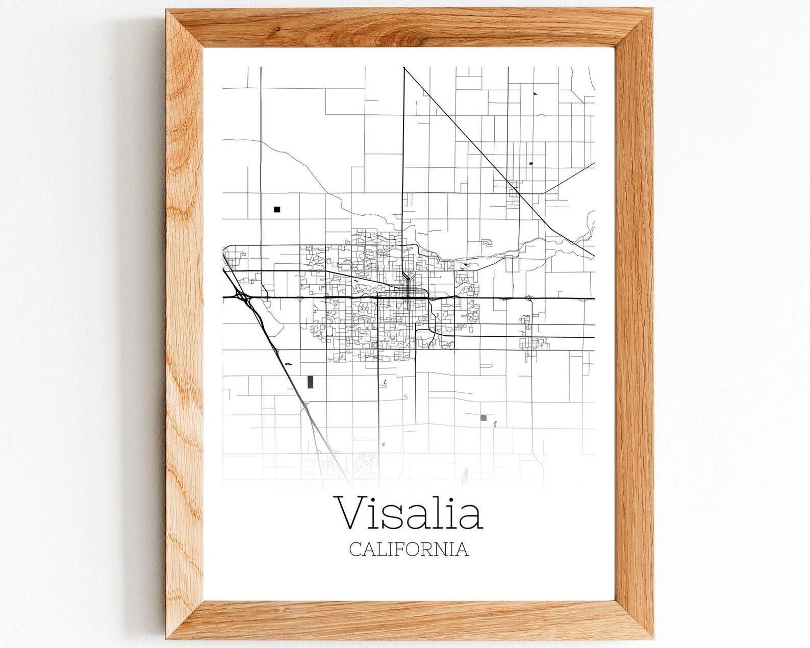 Visalia Map INSTANT DOWNLOAD Visalia California City Map | Etsy