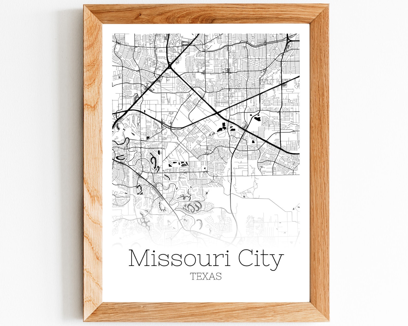Missouri City Map INSTANT DOWNLOAD Missouri City Texas City | Etsy