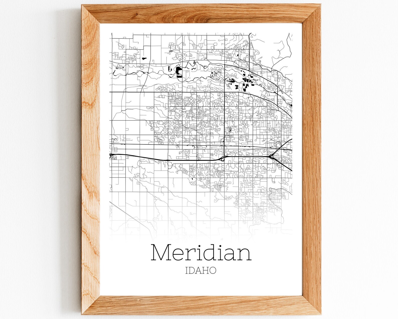 Meridian Map INSTANT DOWNLOAD Meridian Idaho City Map | Etsy