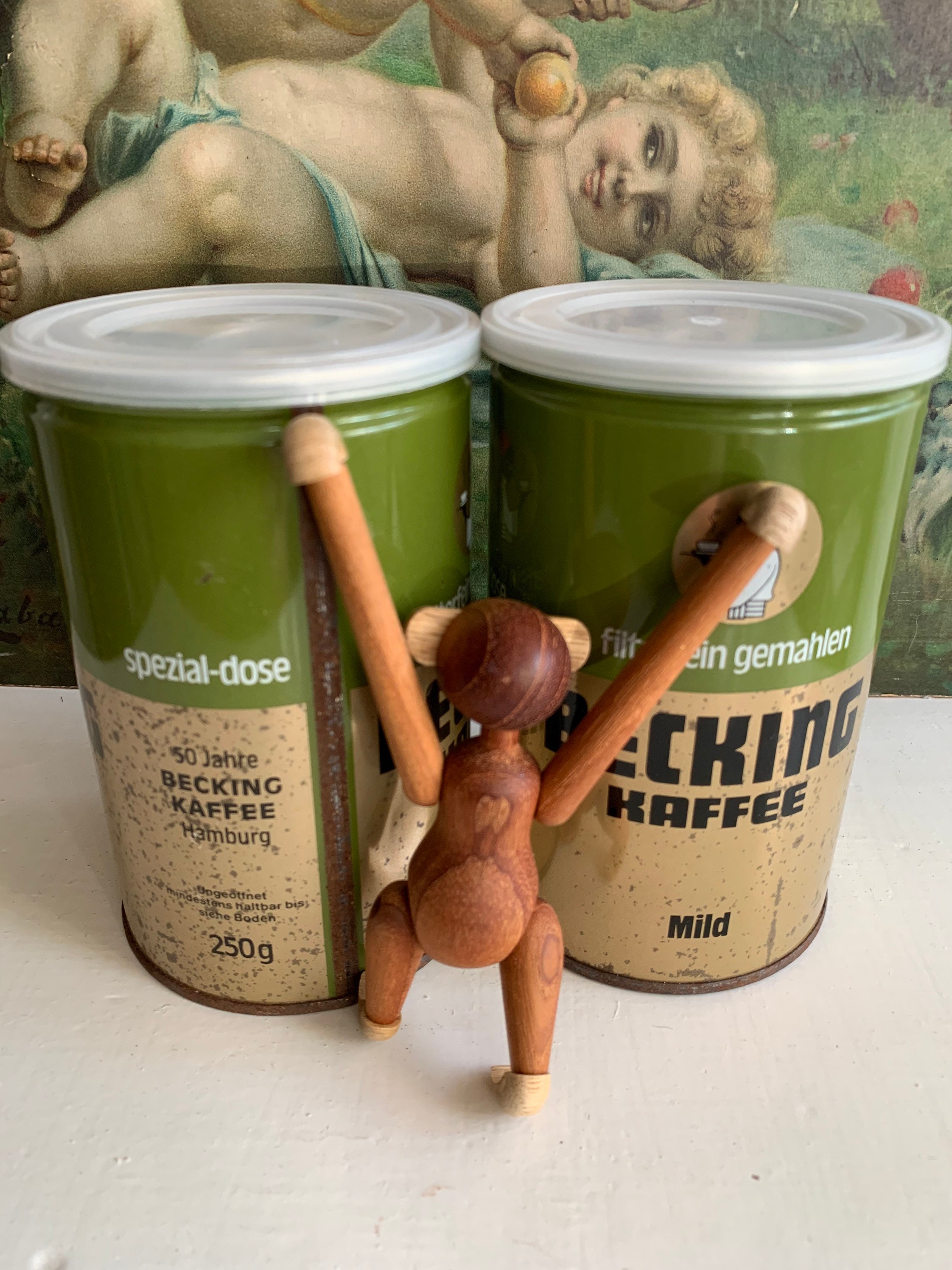 2 Cans of Becking Coffee 80s Original With Contents Sealed Coffee Cans ...