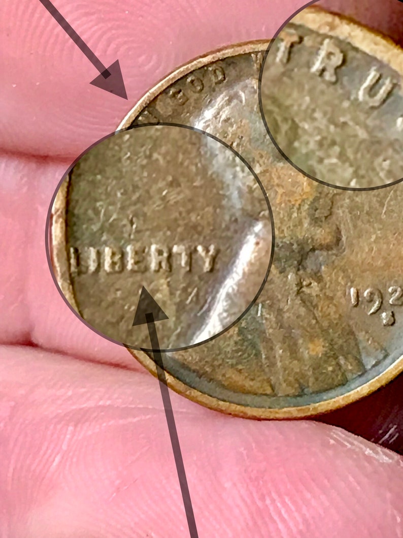 1929 S double strike error penny | Etsy