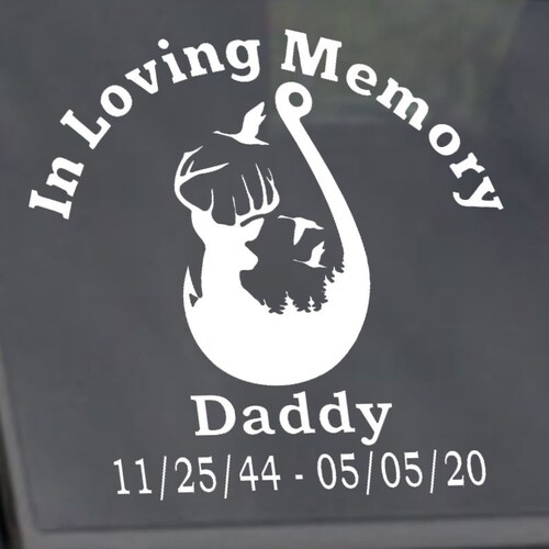 In Loving Memory Decals Vinyl Car Decal in Loving Memory Car - Etsy
