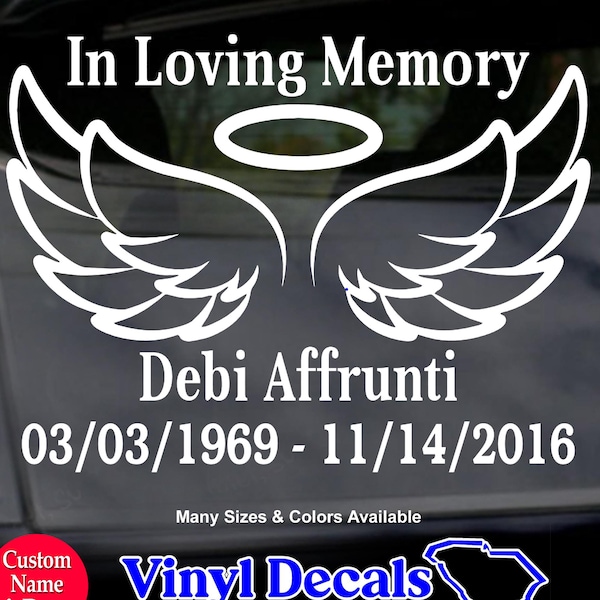 Memorial Decal Svg - Etsy