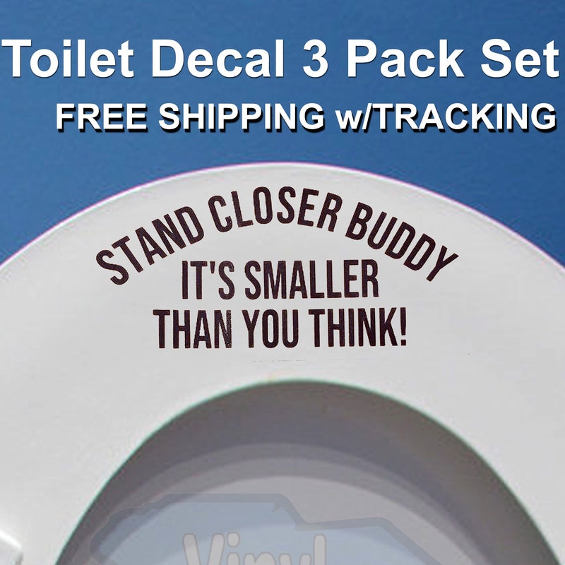 Funny Toilet Stickers - Etsy