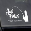 Fishing in Loving Memory Car Decal, Fisherman Memorial Car Decal - Etsy