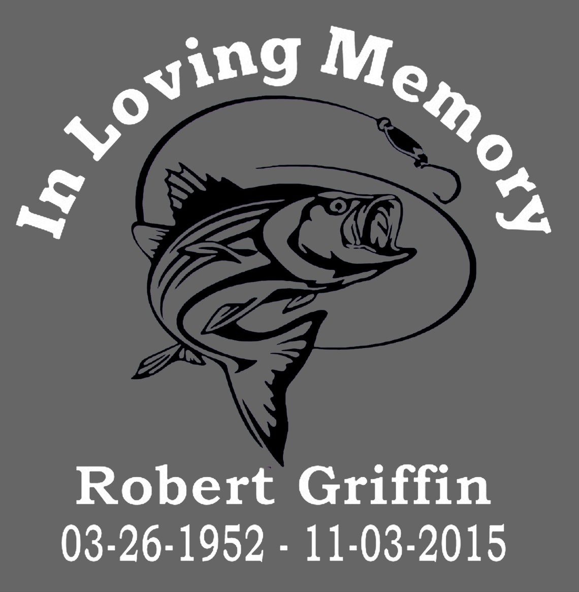 Fishing In Loving Memory Decal Custom In Loving Memory Car | Etsy