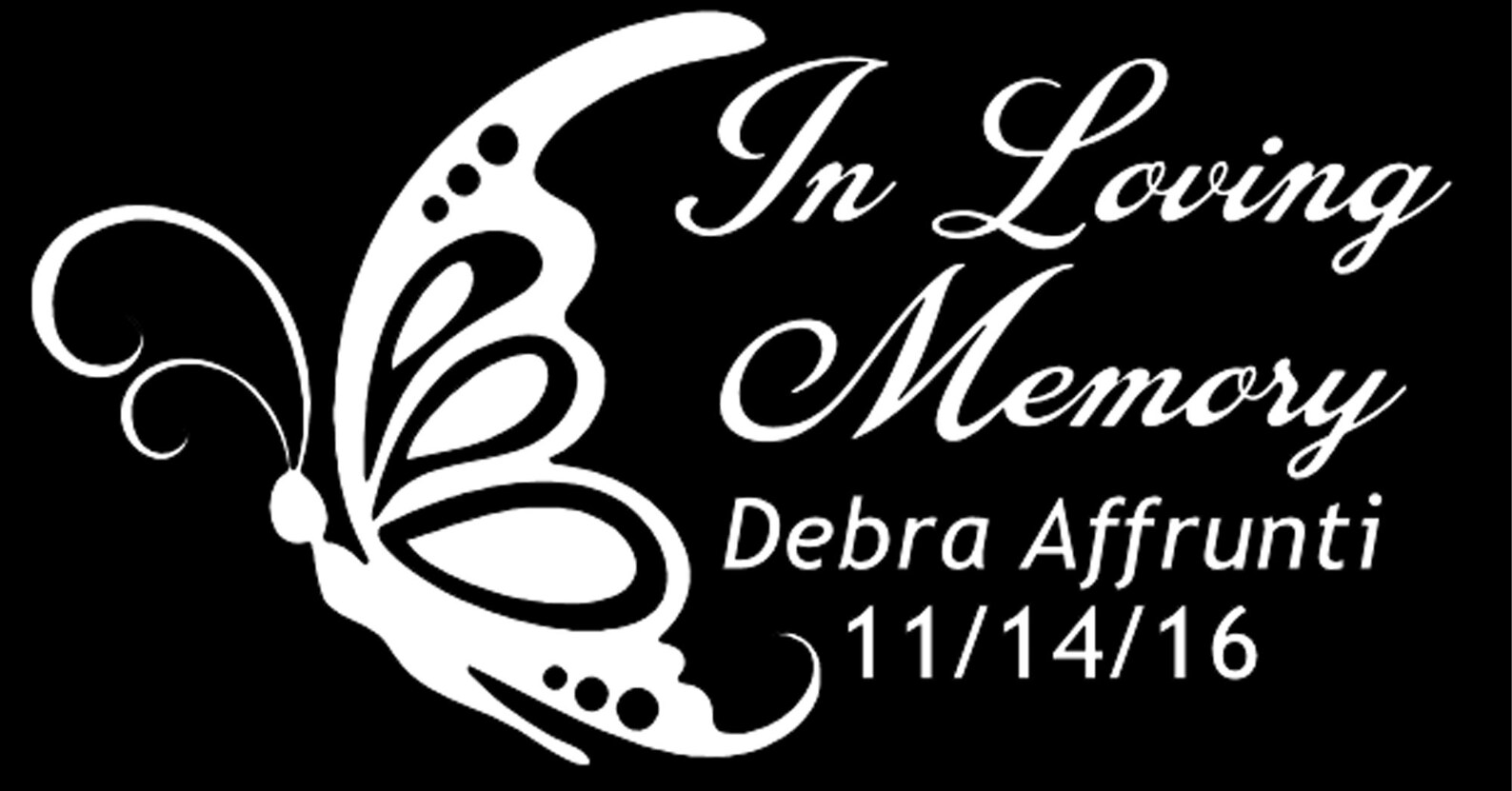 In Loving Memory Decal Butterfly Custom in Memory of - Etsy