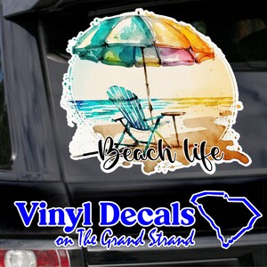 Beach Life Golf Cart Decals, Golf Cart Graphics for Golfer Gift, Salt ...