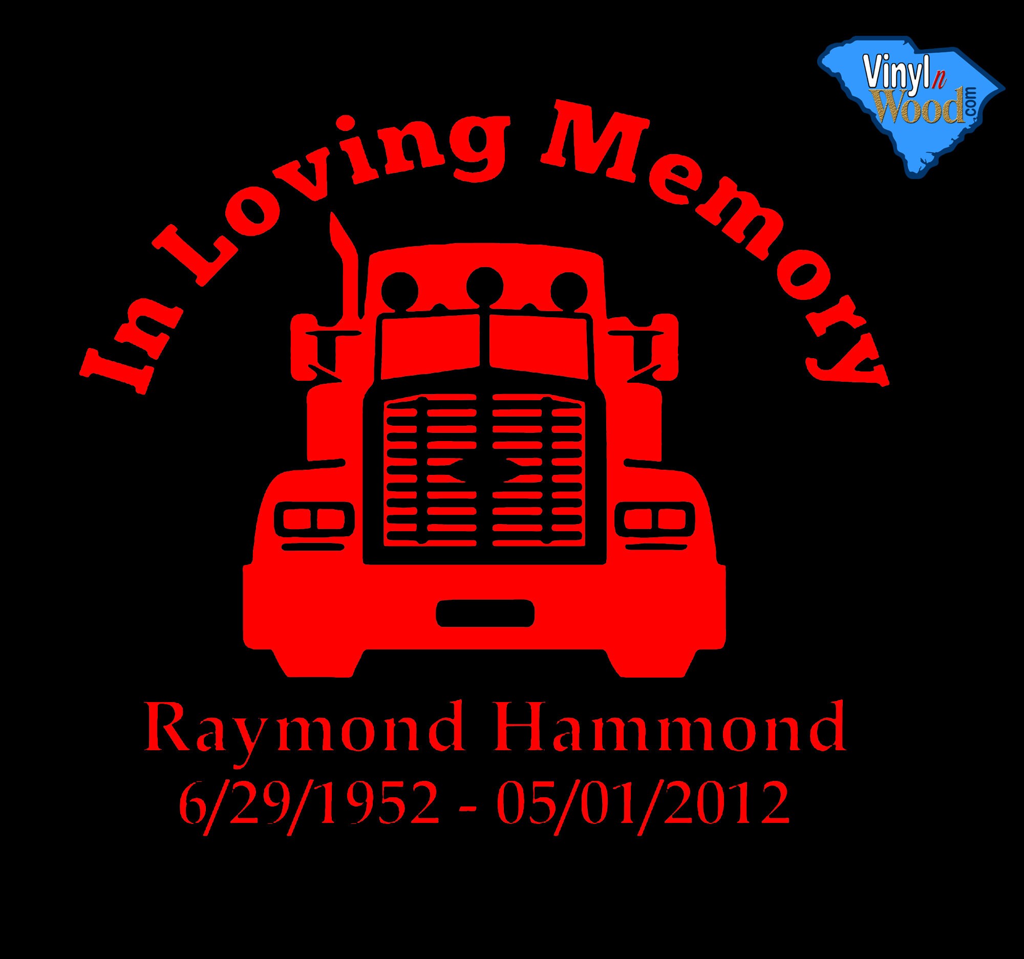 Truck Driver in Loving Memory Decal Custom in Loving Memory - Etsy