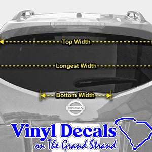Custom Business Car Window Decal: Advertising Grade Vinyl - Etsy