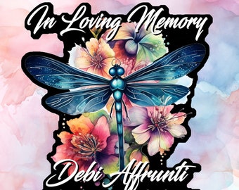 In Loving Memory Decal Loving Memory of Decal Dragonfly - Etsy