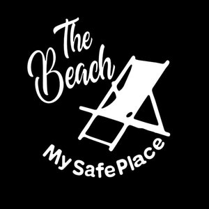 The Beach My Safe Place Car Decal Beach Lover Gift | Etsy