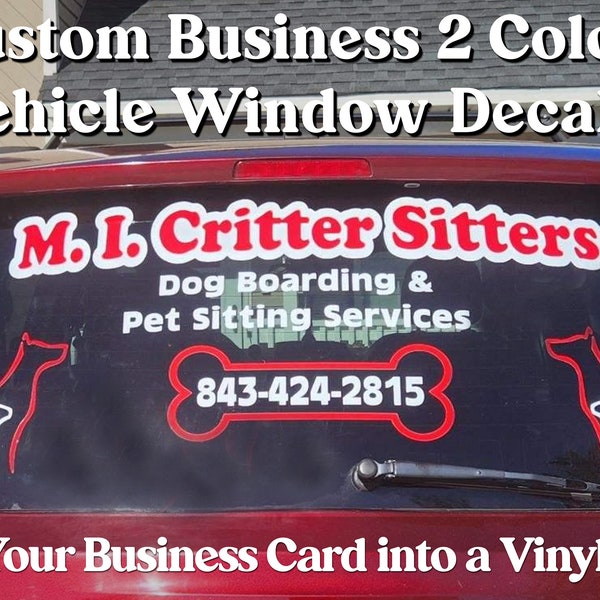 Business Car Decal - Etsy