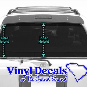 Custom Business Car Window Decal: Advertising Grade Vinyl - Etsy